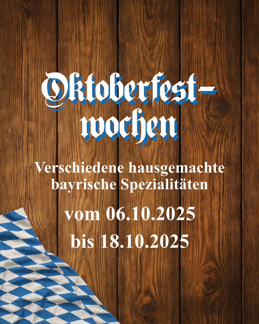Oktoberfestwochen bei Metzgerei Welde – 06. bis 18. Oktober 2025 ...